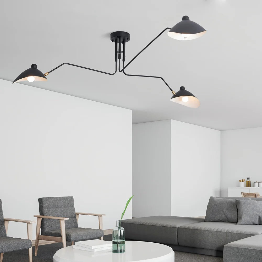 Damon Industrial Adjustable Arm Ceiling Light – pinglighting.co.uk