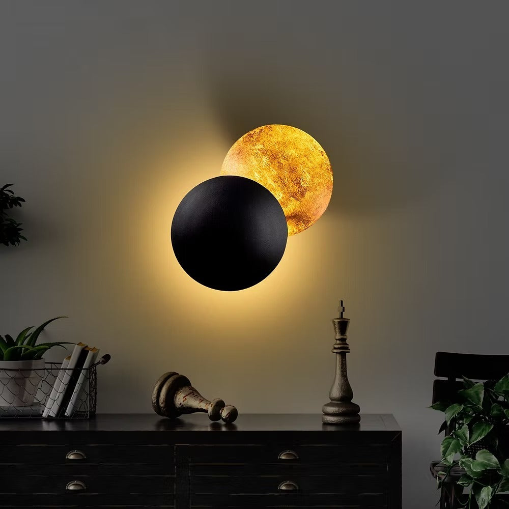 Daxter Modern Eclipse Disc Wall Light – pinglighting.co.uk
