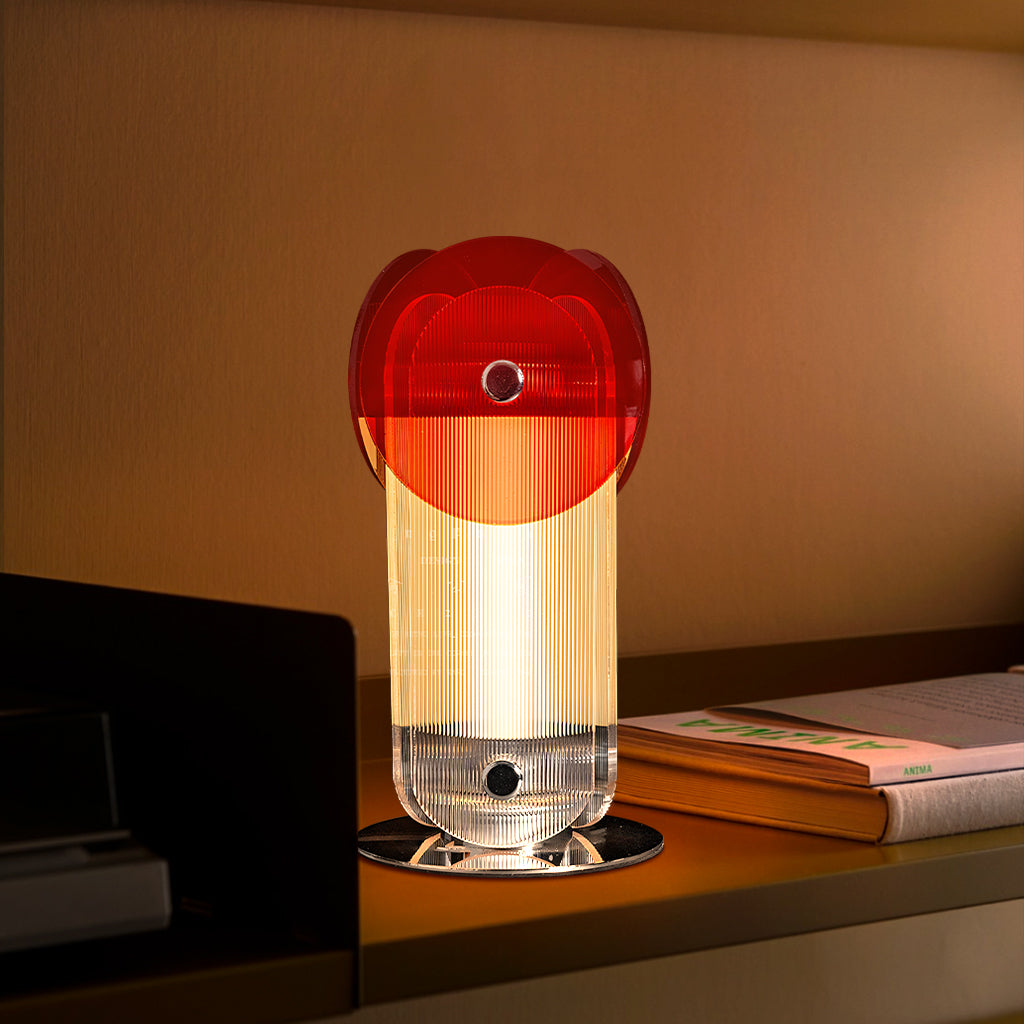 Sophia Minimalist Acrylic Sunset Geometric Table Lamp – PING Lighting